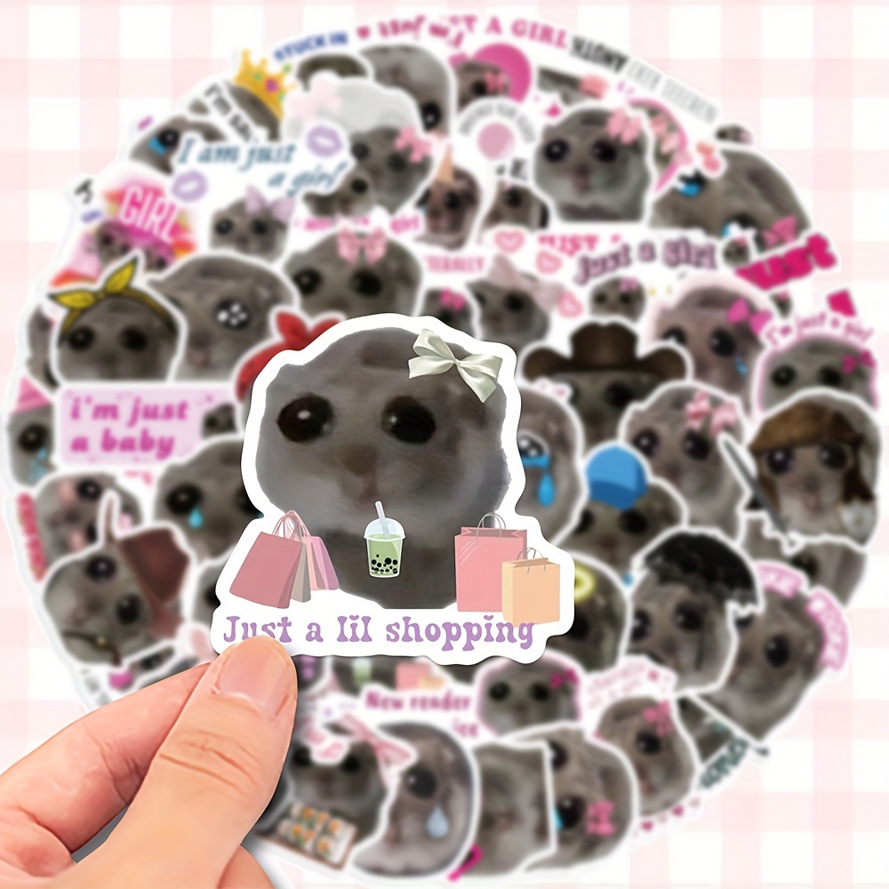hamster stickers sold on Temu United States