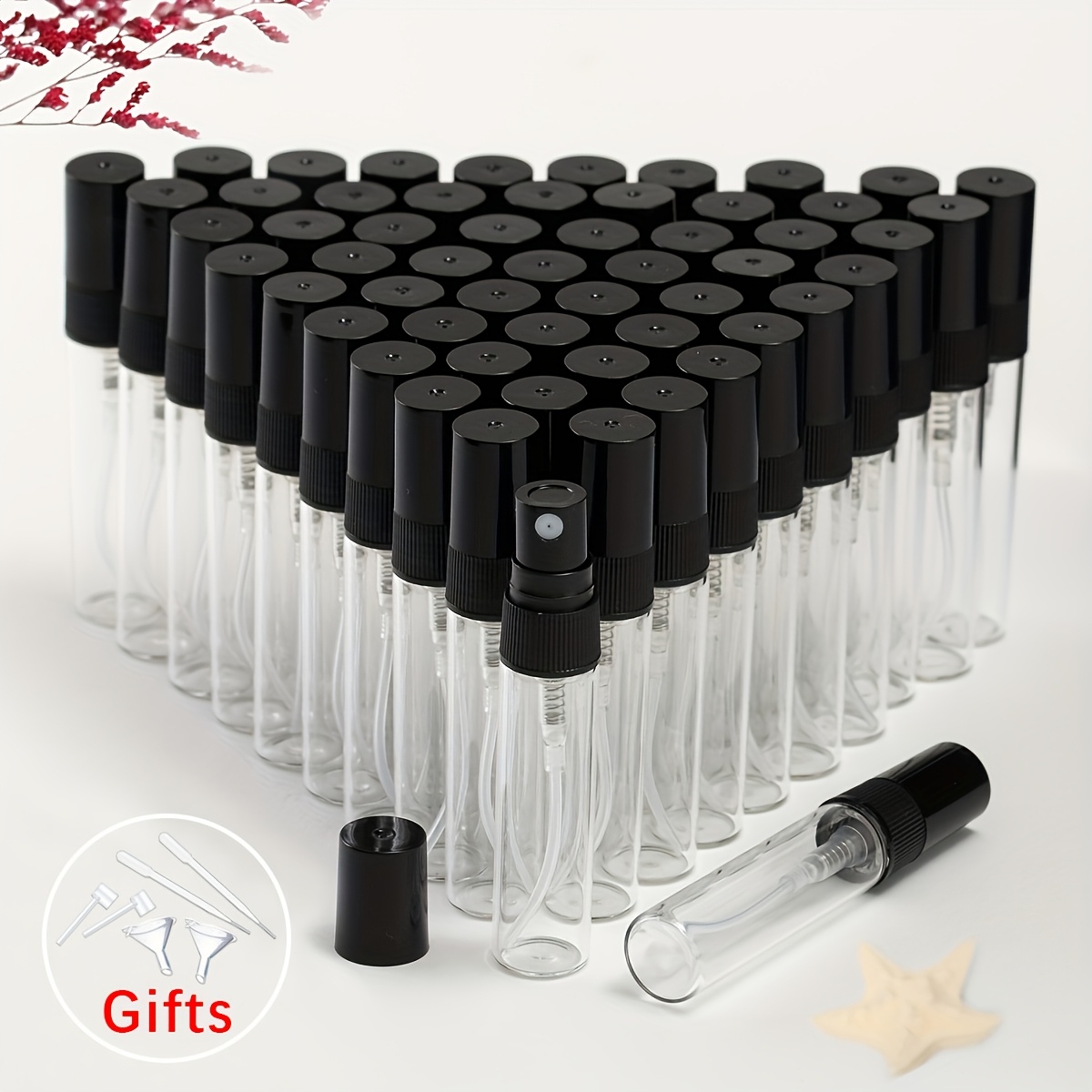 perfume sample bottles sold on Temu United States