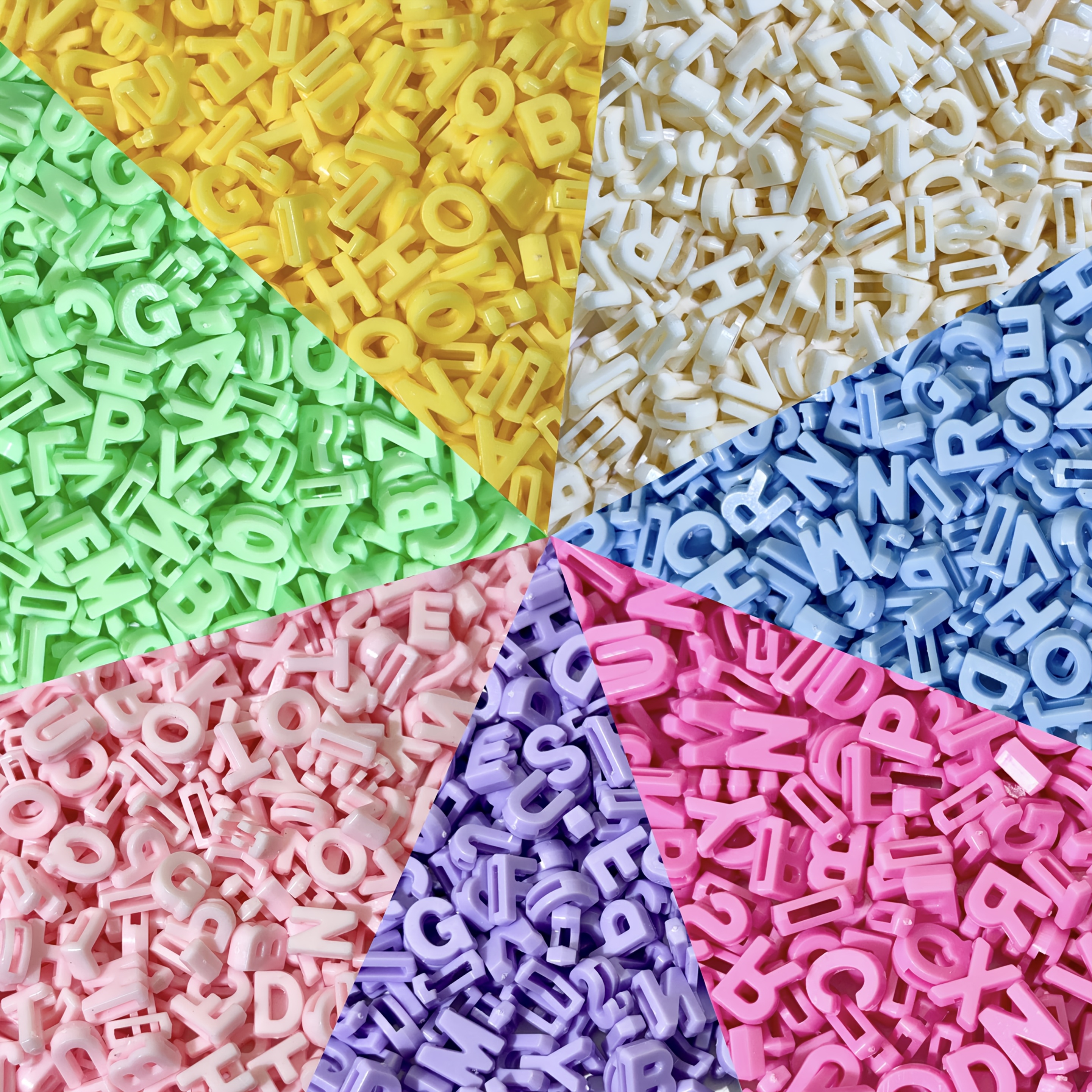 big letter beads sold on Temu United States