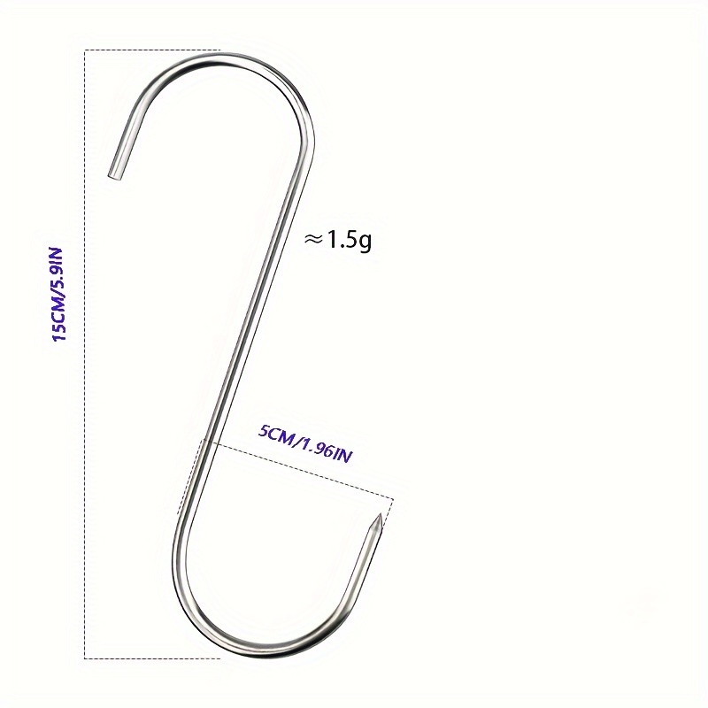 s shaped hooks stainless steel metal hangers hanging hooks - Temu Canada