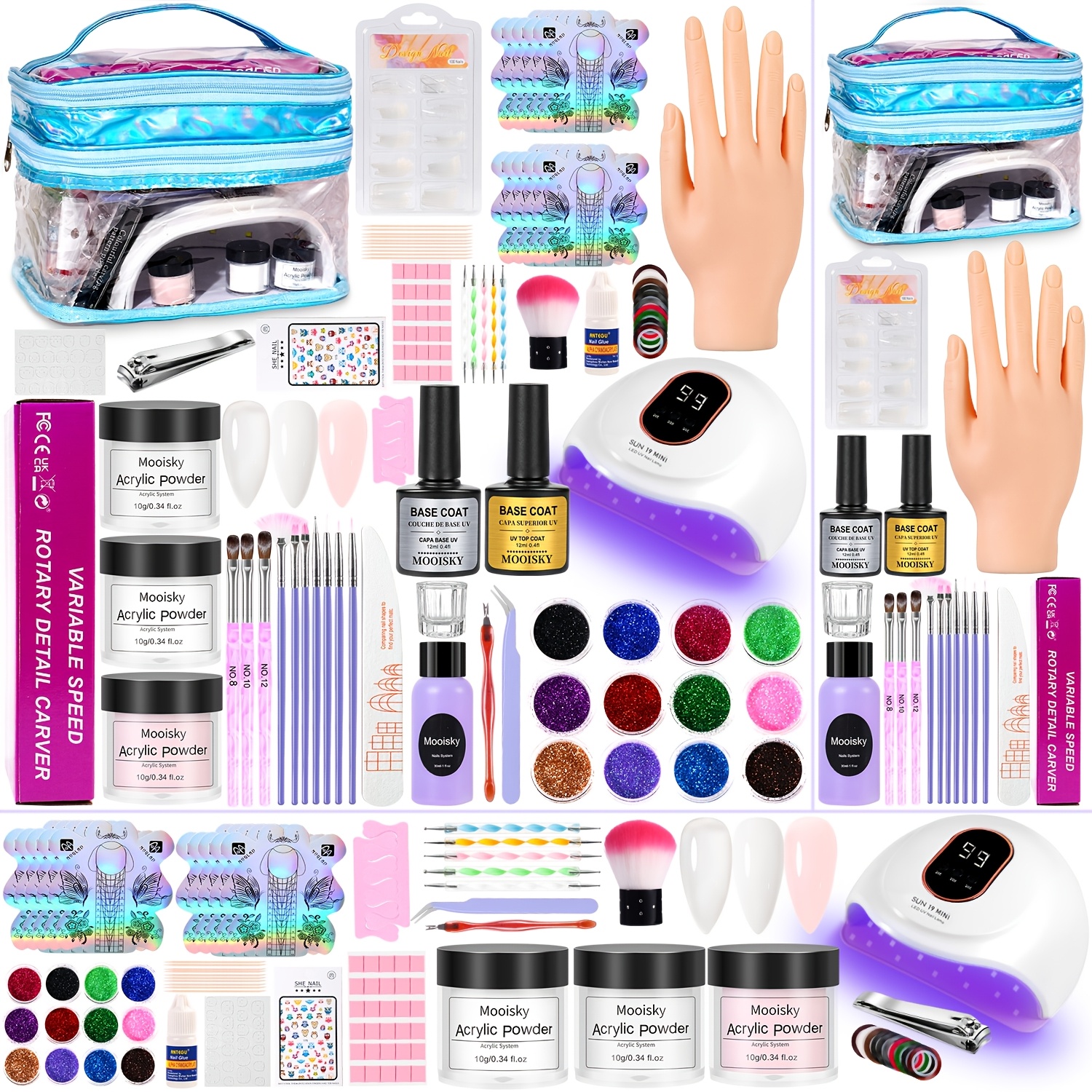 acrylic nail kits sold on Temu United States