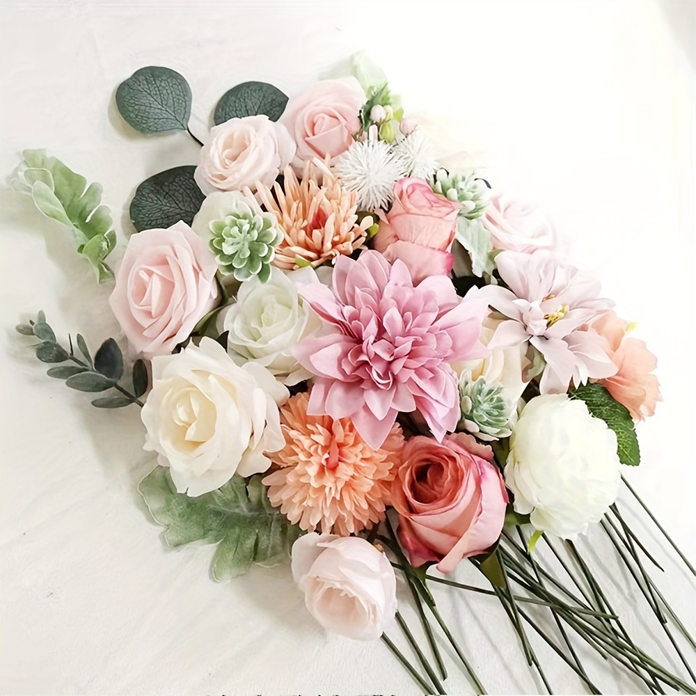 Artificial Flowers Combo Box Purple Roses Rose - Temu Canada