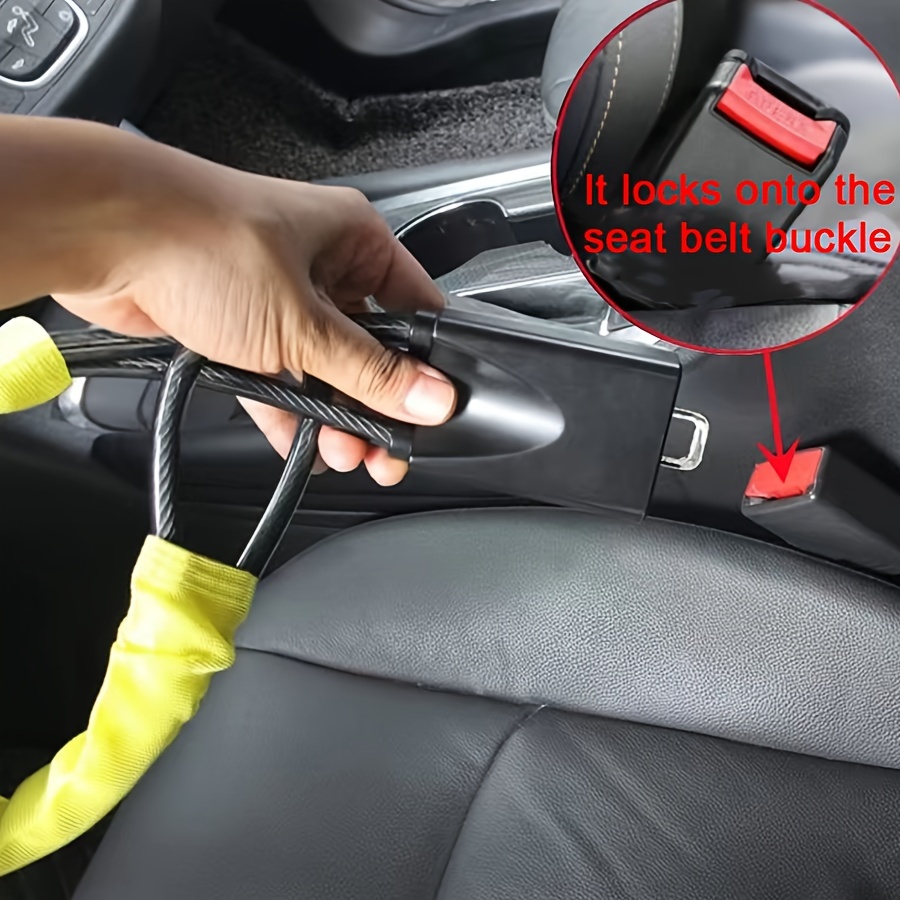Key Lock Steering Wheel Lock, Anti-theft Car Security Device - Pvc ...