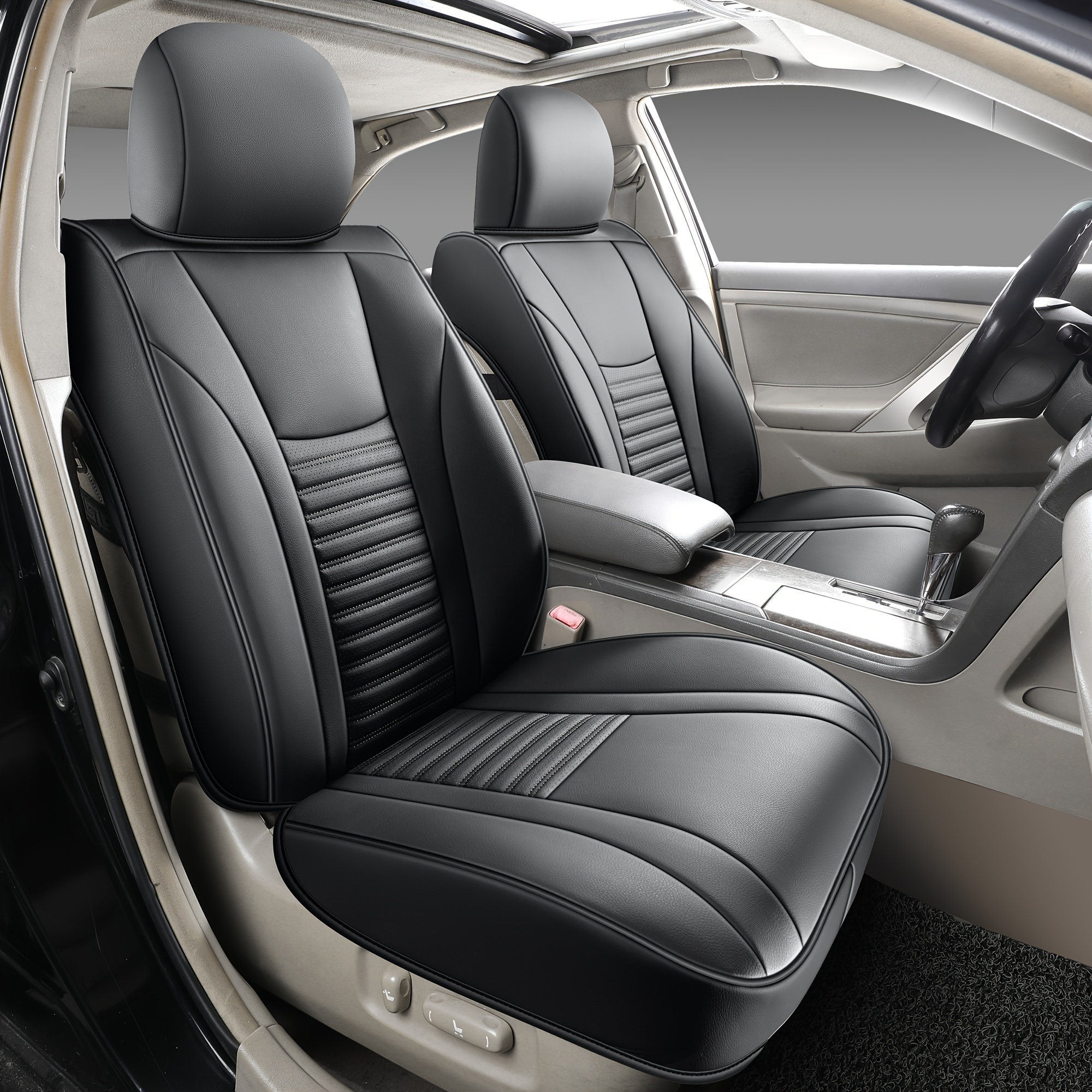 Camry Seat Covers Full Set Waterproof Leather Automotive Car Seat Cover For Toyota Camry 2007 2008 2009 2010 2011 SE XLE Not For Hybrid