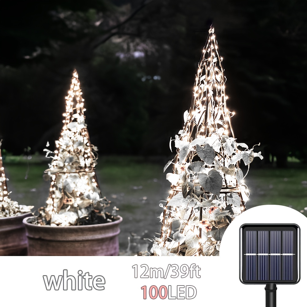 1 200 300 led solar copper wire lights fairy tale - Temu Canada
