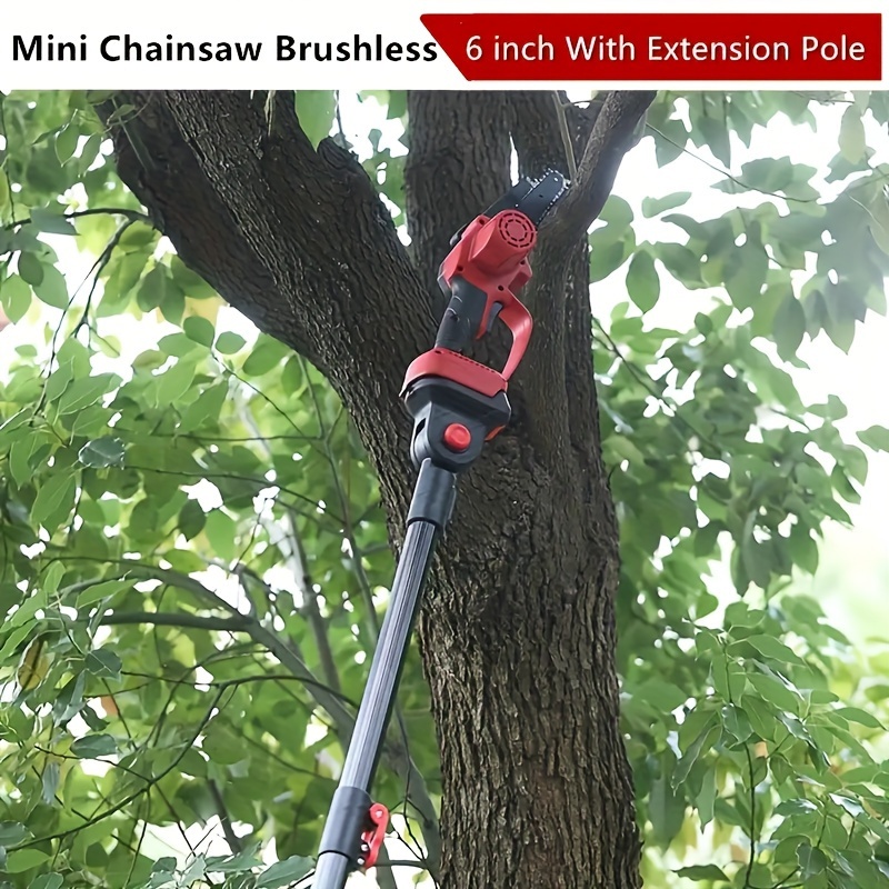 Telescopic Chainsaw Rechargeable Cordless - 6 Inch Telescopic Tree ...