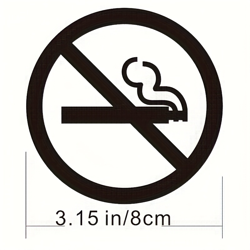 No Smoking Door Sign No Smoking Sign 9x12 Inches - Plastic Vinyl For ...