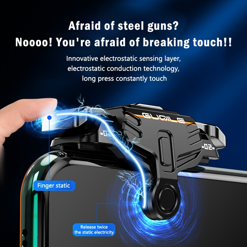 Gt02 Mobile Game Controller Triggers Pair Anti slip Sweat - Temu Canada