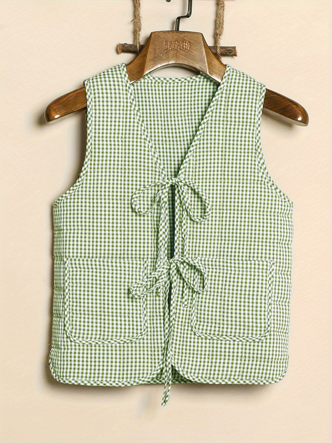 quilted vest sold on Temu United States