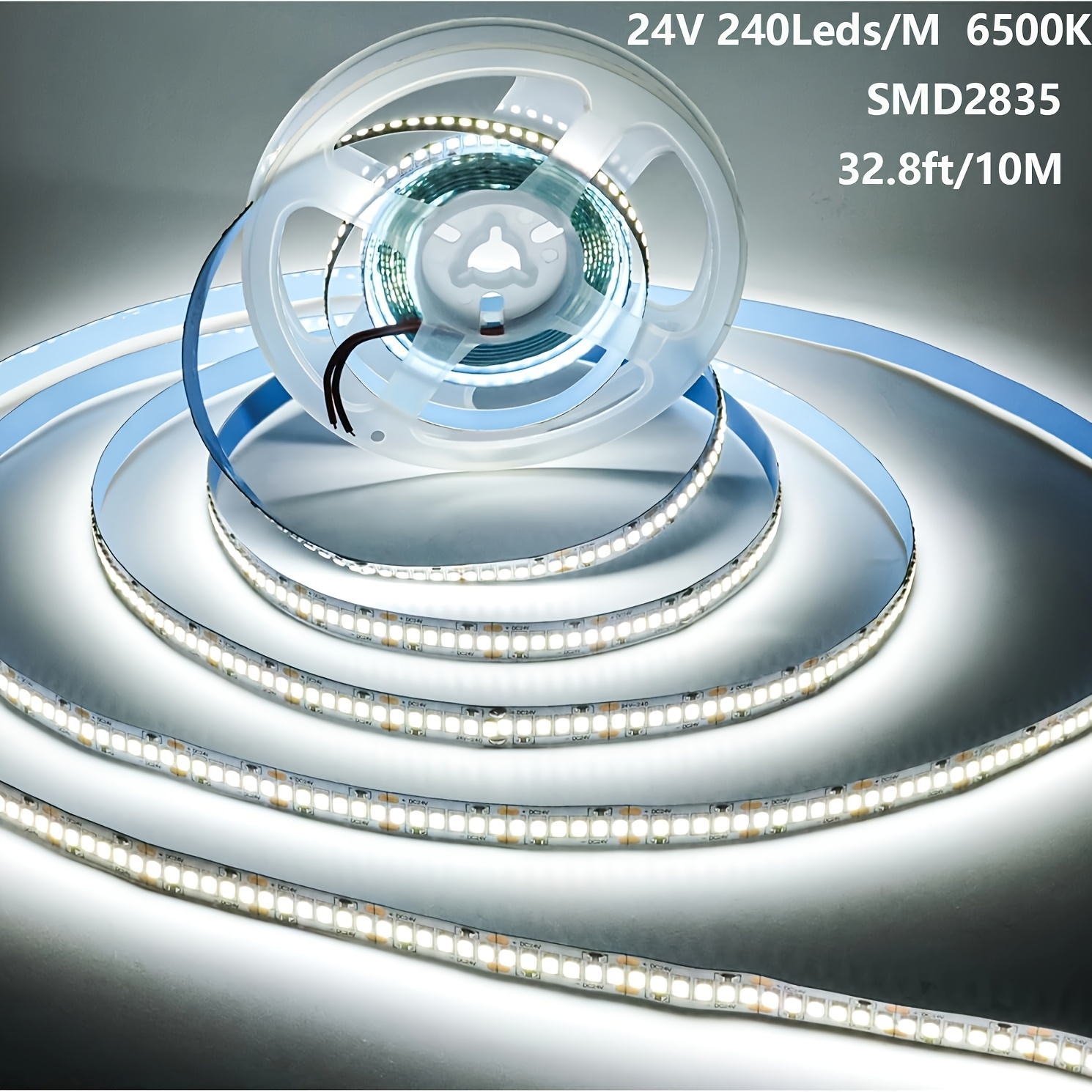 Led Light Strip For Room 65.6ft White LED Strip Lights - Dimmable 6500K ...