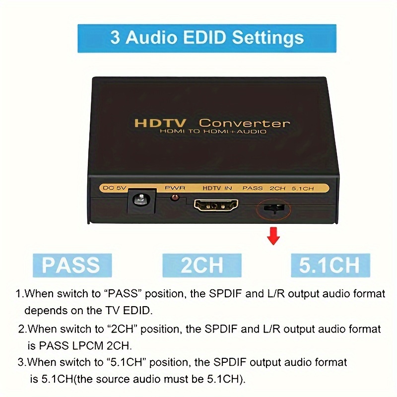 Hdtv Audio Extractor 4k Hdtv To Optical 3 5mm Audio Adapter Splitter ...