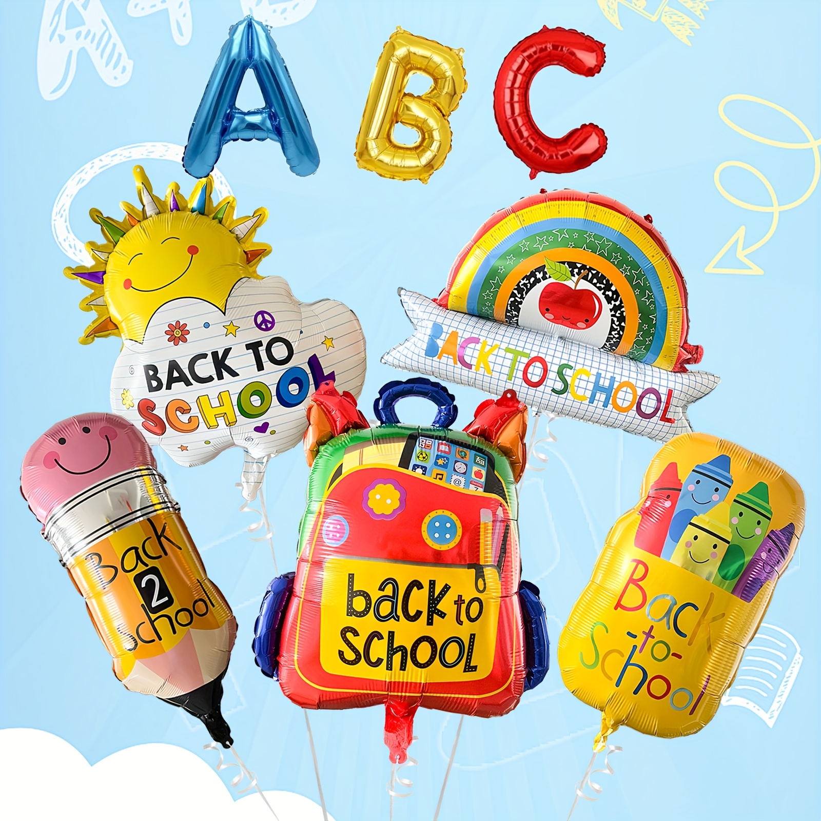 back to school decorations sold on Temu United States