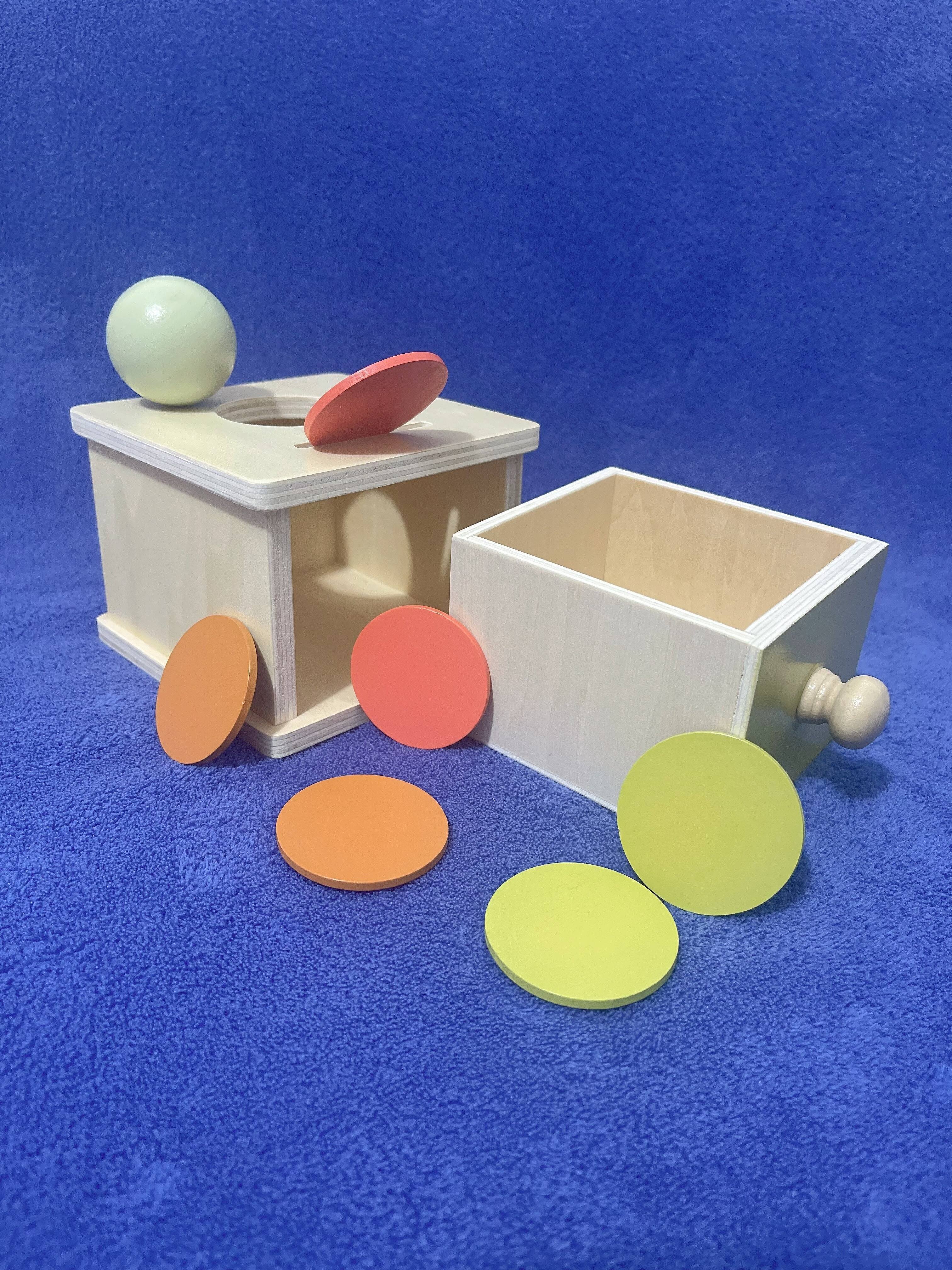Montessori Wooden Coin Box Drawer Game Early Learning Toy - Temu