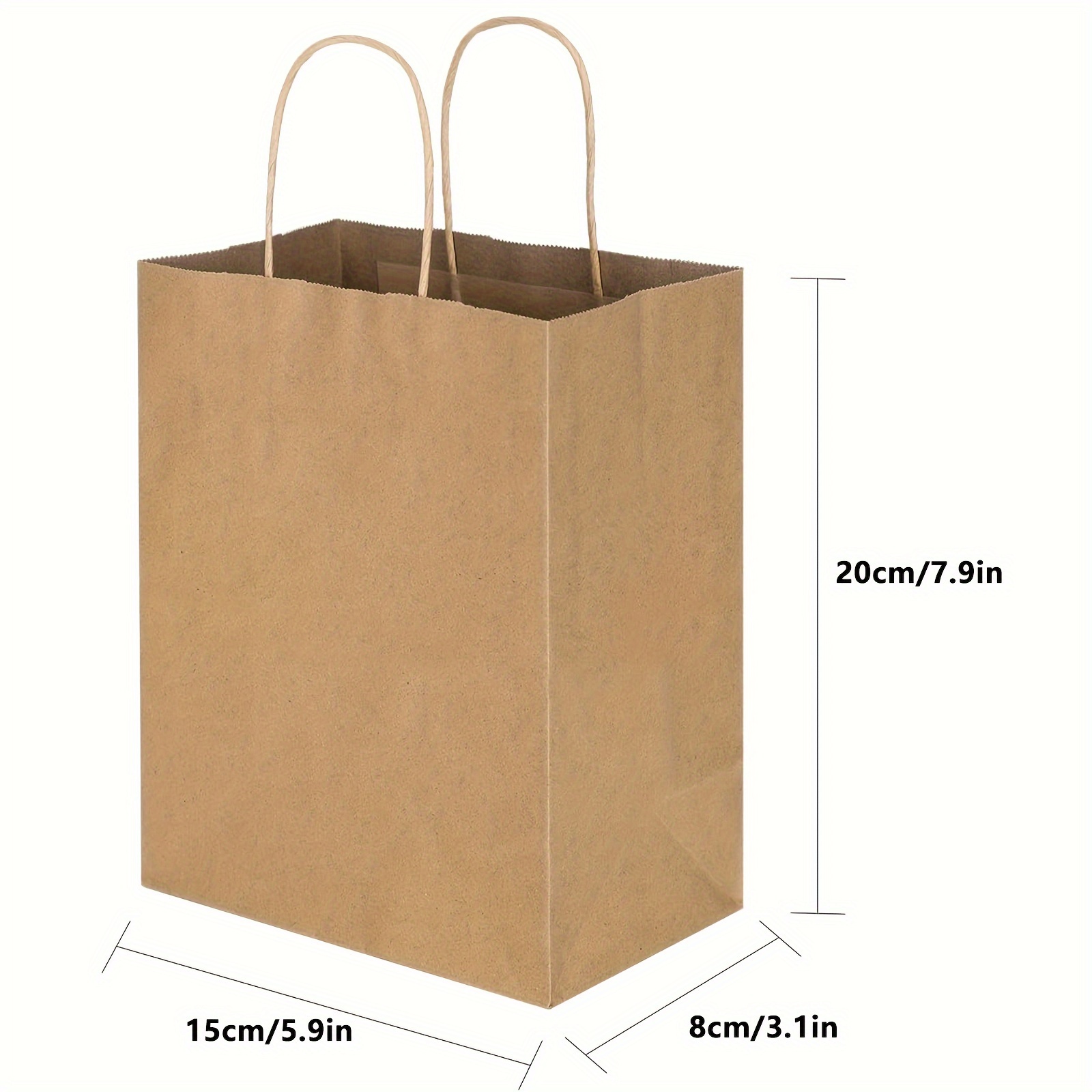 Plain brown paper gift bags store