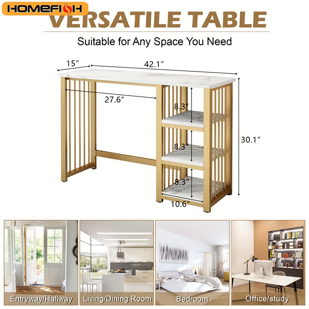 Console Narrow Sofa Table Metal Frame Living Room Industrial - Temu