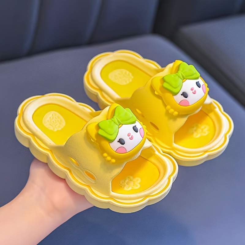 Jiageya Casual Cute Cartoon Open Toe Slippers Girls - Temu United Kingdom