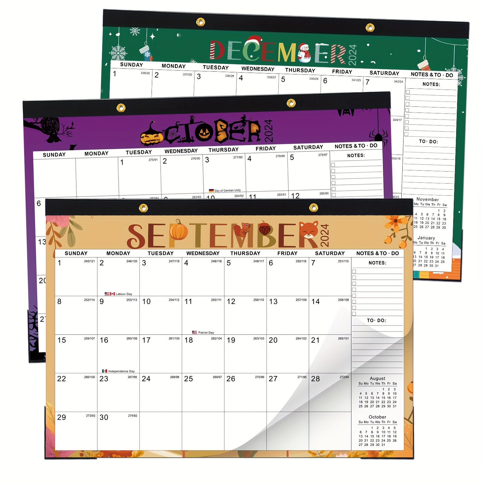 calendar sold on Temu United States