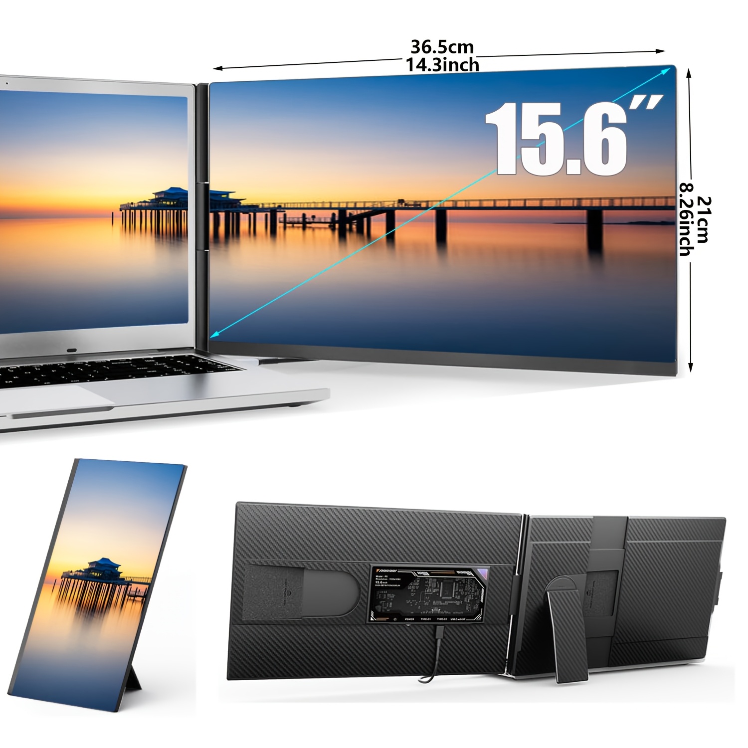 laptop screen extender sold on Temu United States