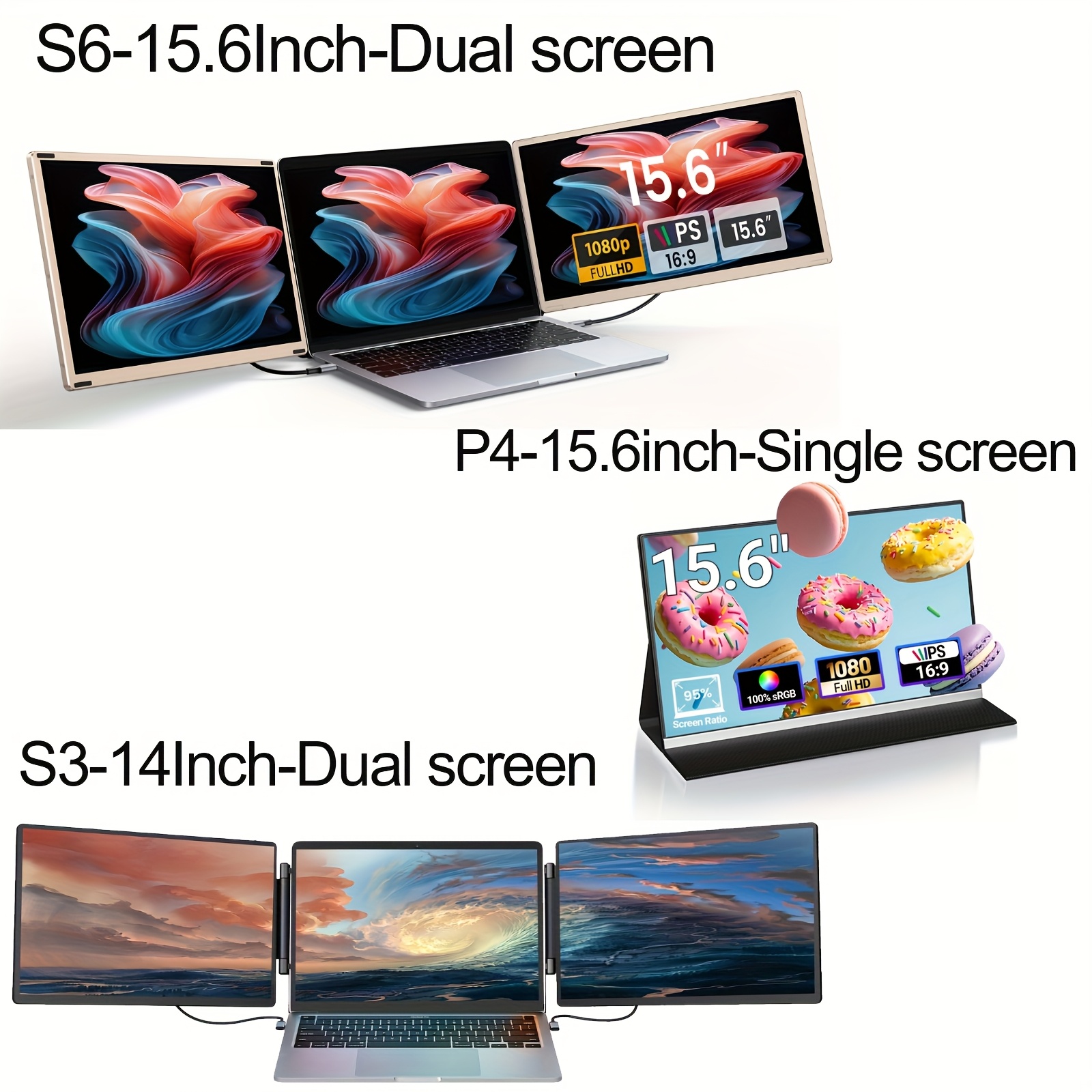 laptop screen extender sold on Temu United States