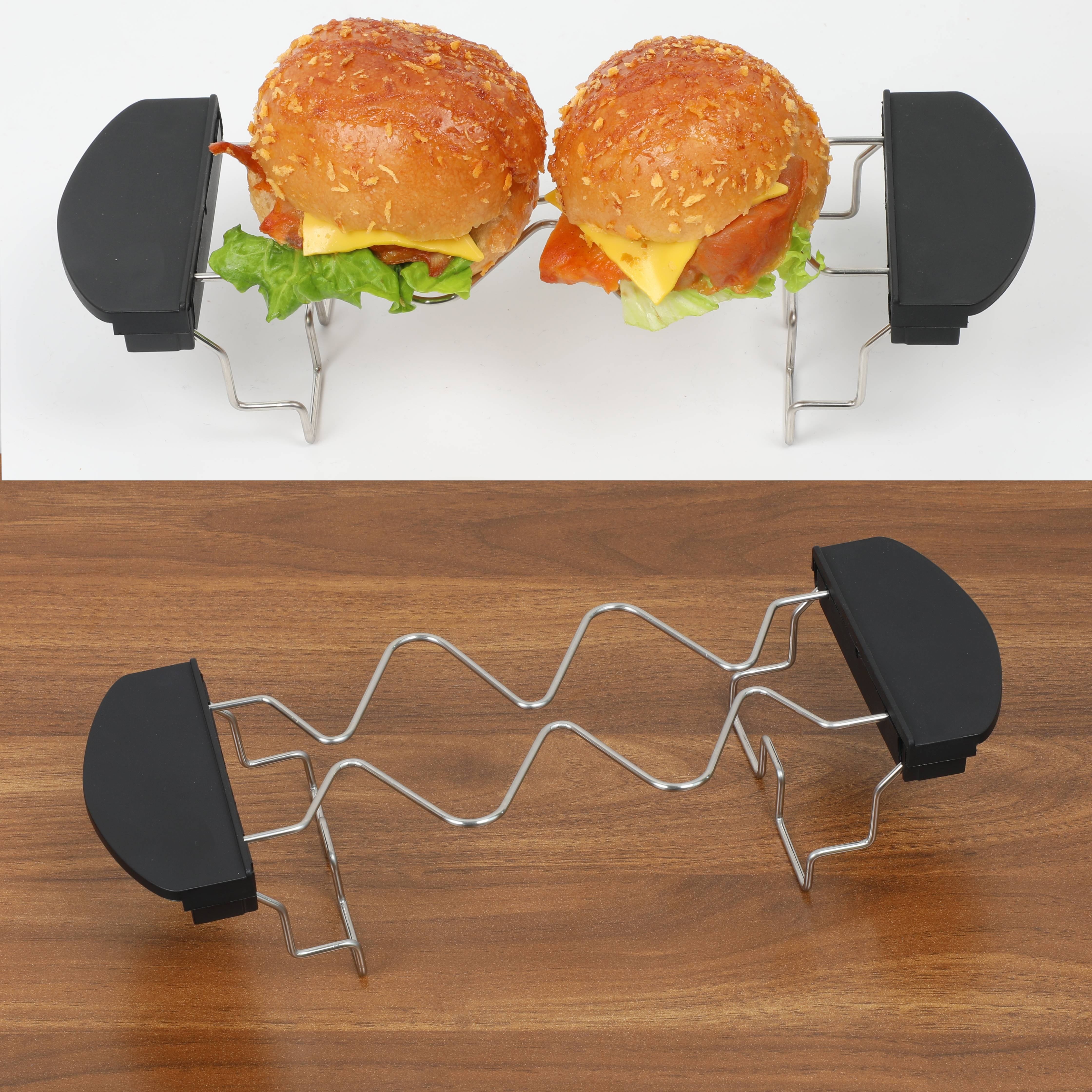 Wavy Metal Baking Rack For Toast, Burgers, And Sandwiches - Food ...