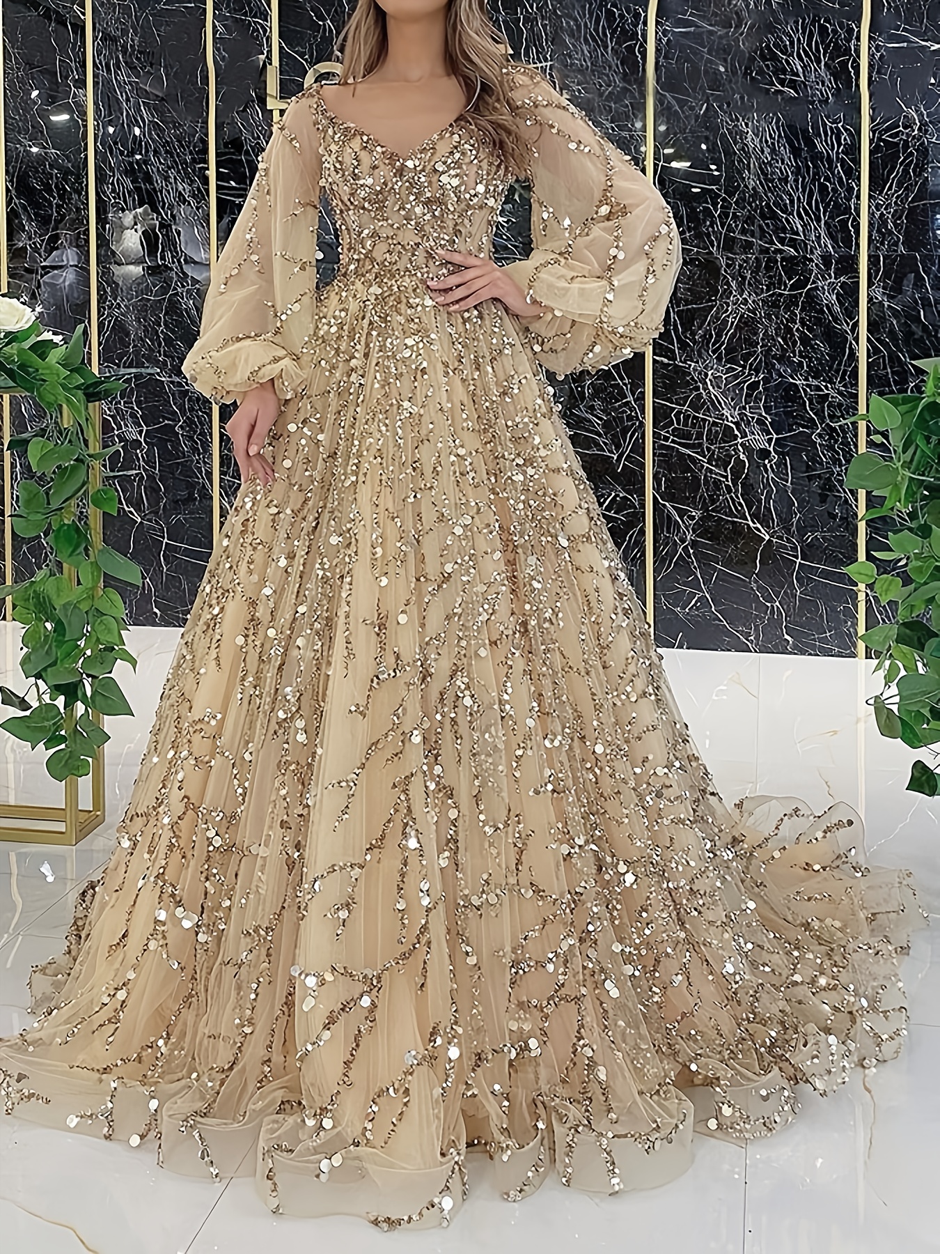 formal dresses sold on Temu United States