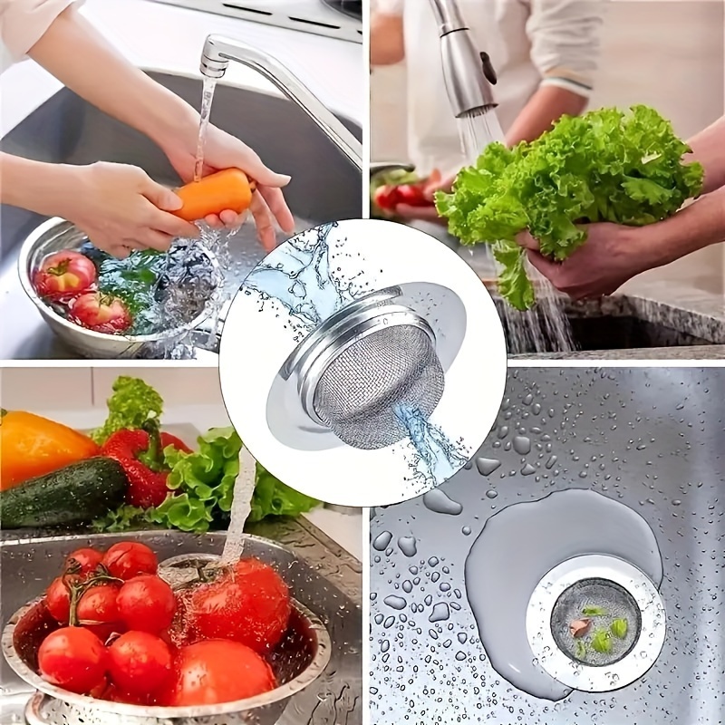 Stainless Steel Kitchen Sink Strainer Wide Rim - Temu