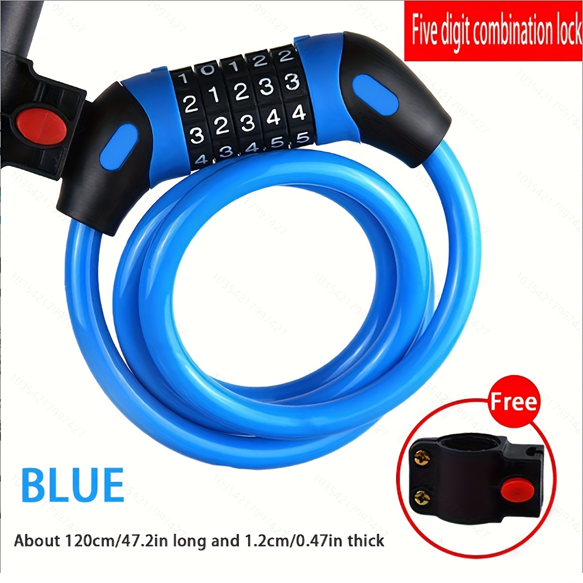 Bike Combination Lock Anti shear Anti theft Fixed Gear Bike - Temu ...