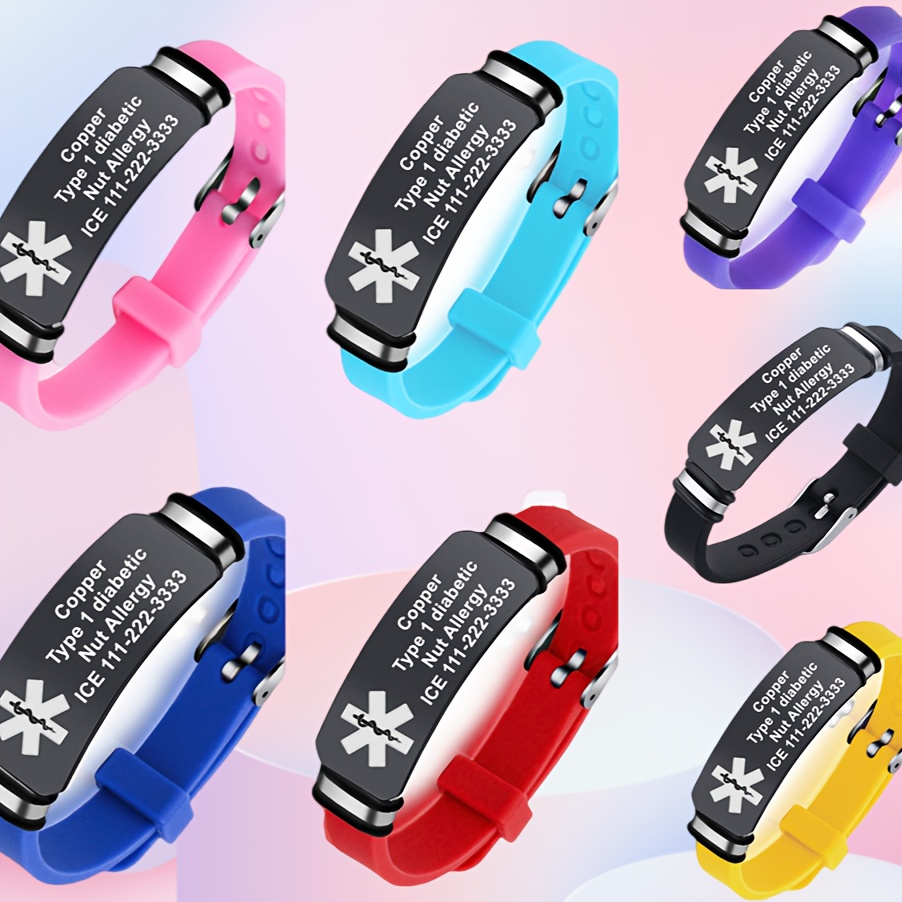 silicone bracelet custom sold on Temu United States