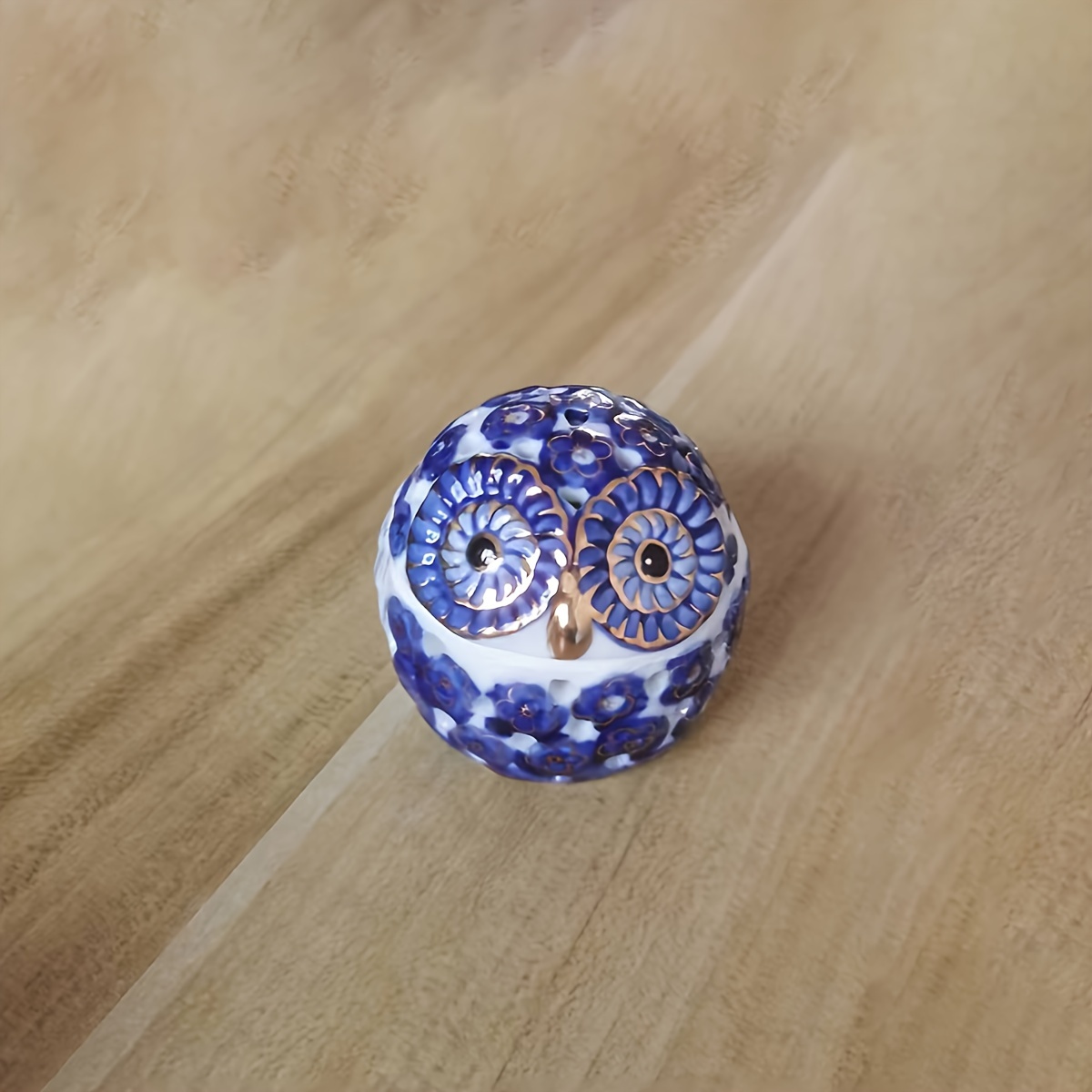 Ceramic Owl Aromatherapy Jar Box Imitation Gold Plated - Temu