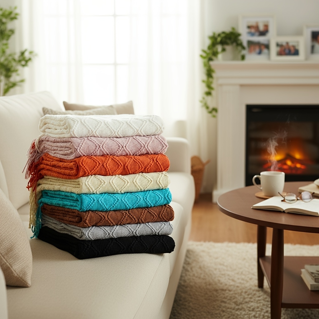 boho throw blanket sold on Temu United States