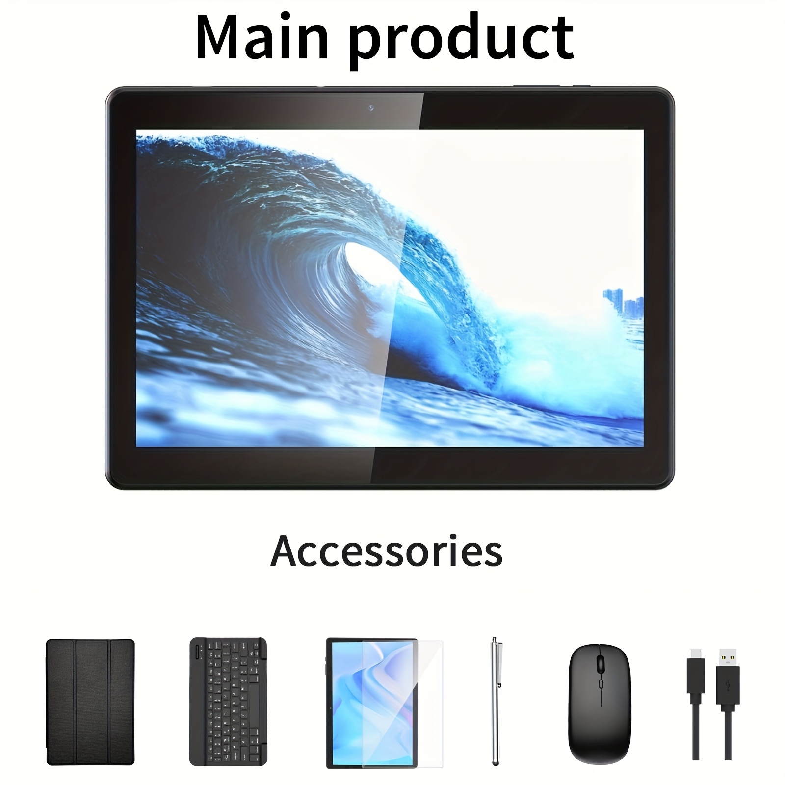 54% off TEMU Tablet, 10 Inches, 14 Tablet, 12gb (6gb+6gb)+128gb, Wifi ...