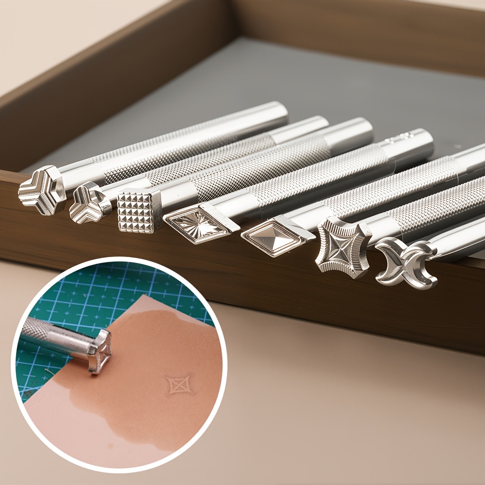 leather stamping tools sold on Temu United States