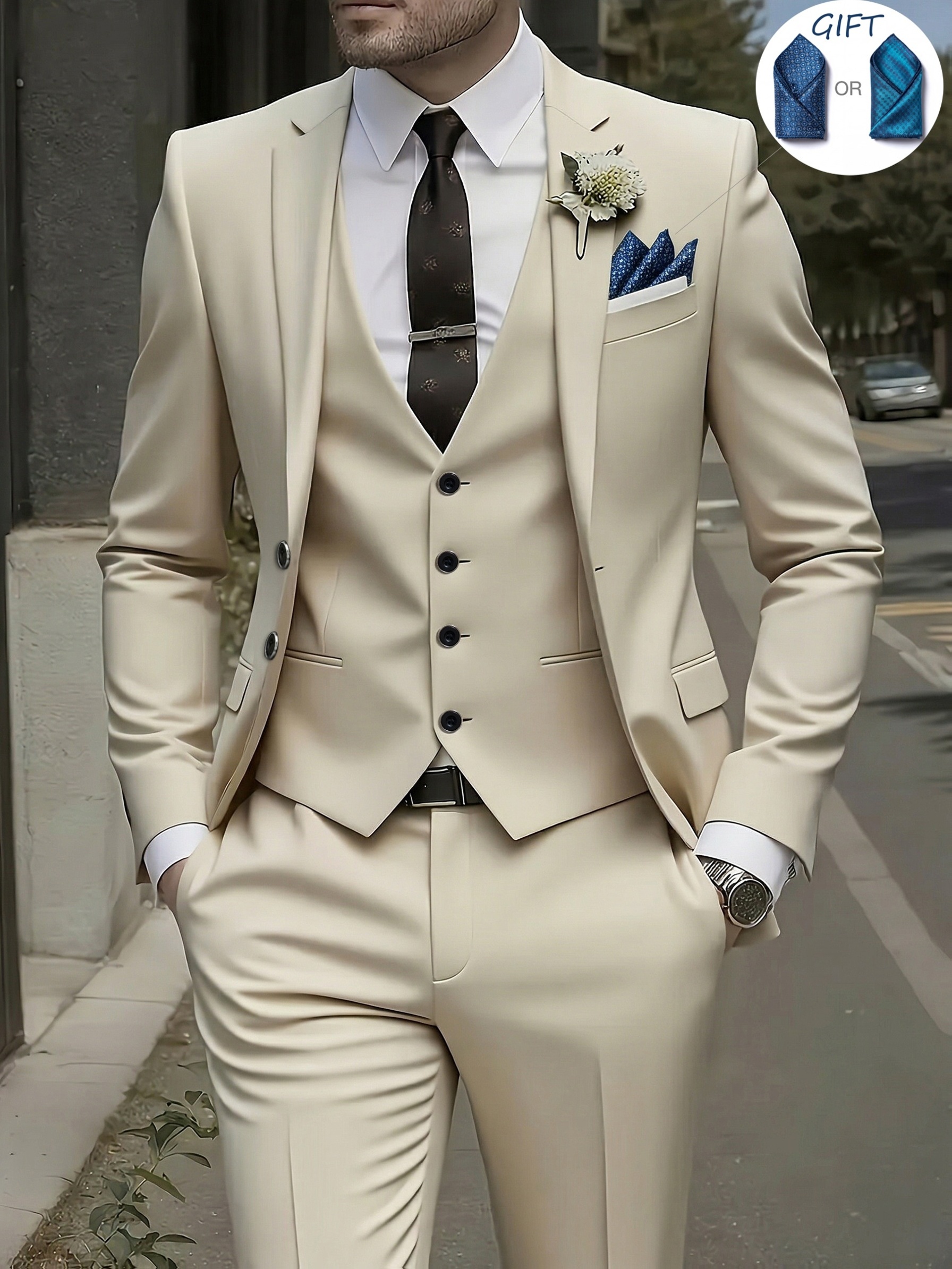 men suits vests sold on Temu United States