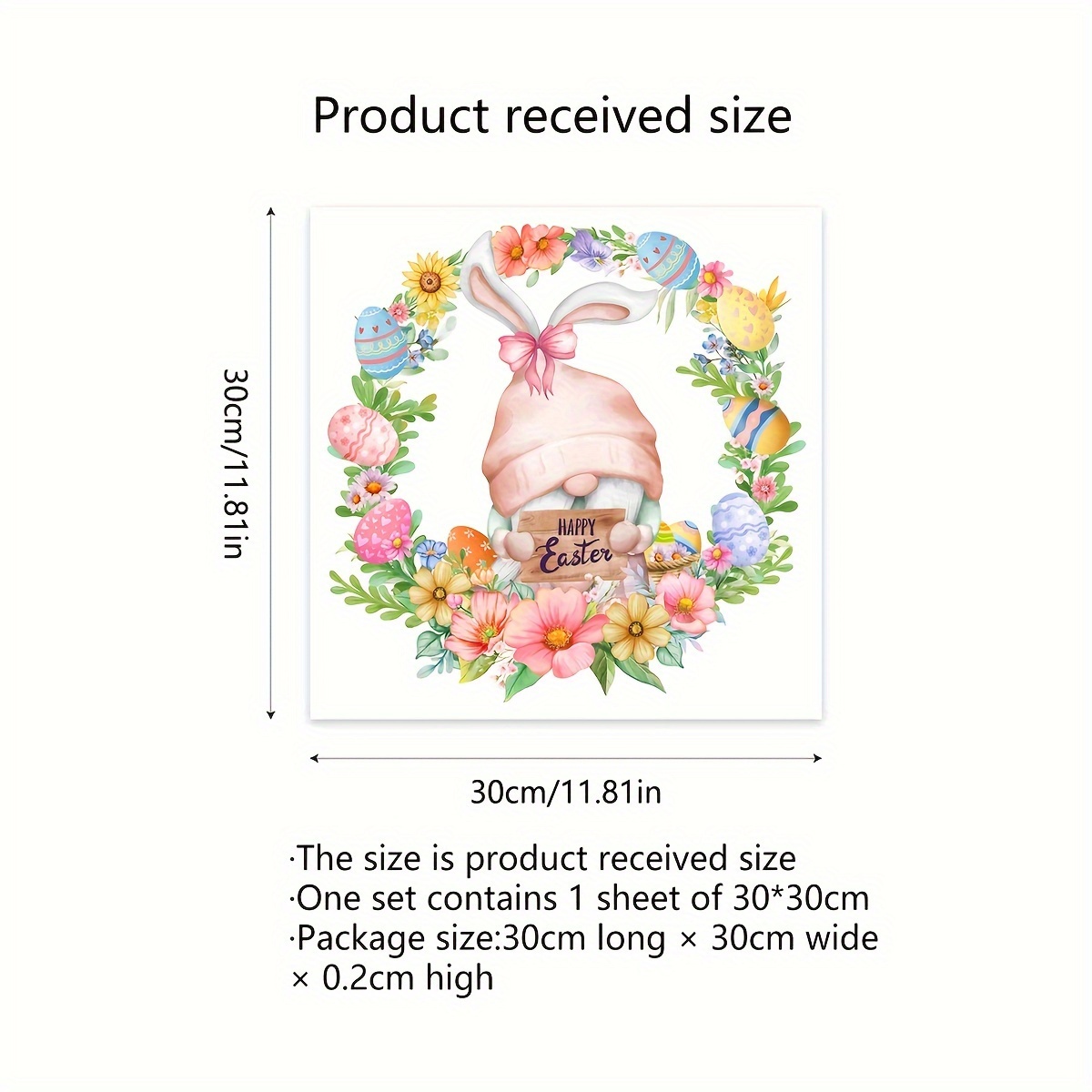 easter cartoon dwarf garland wall stickers living room - Temu