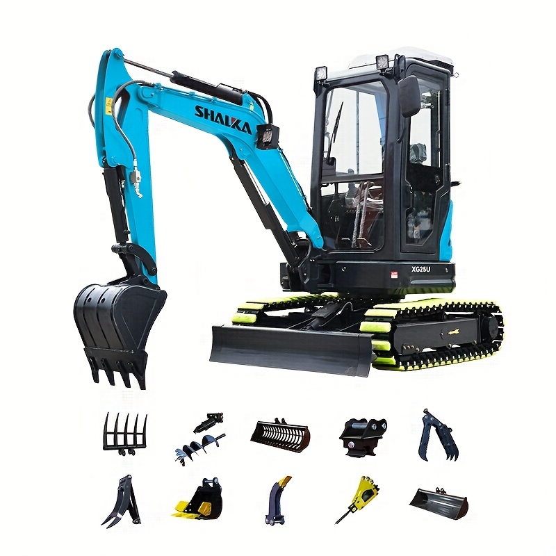 mini excavator sold on Temu United States