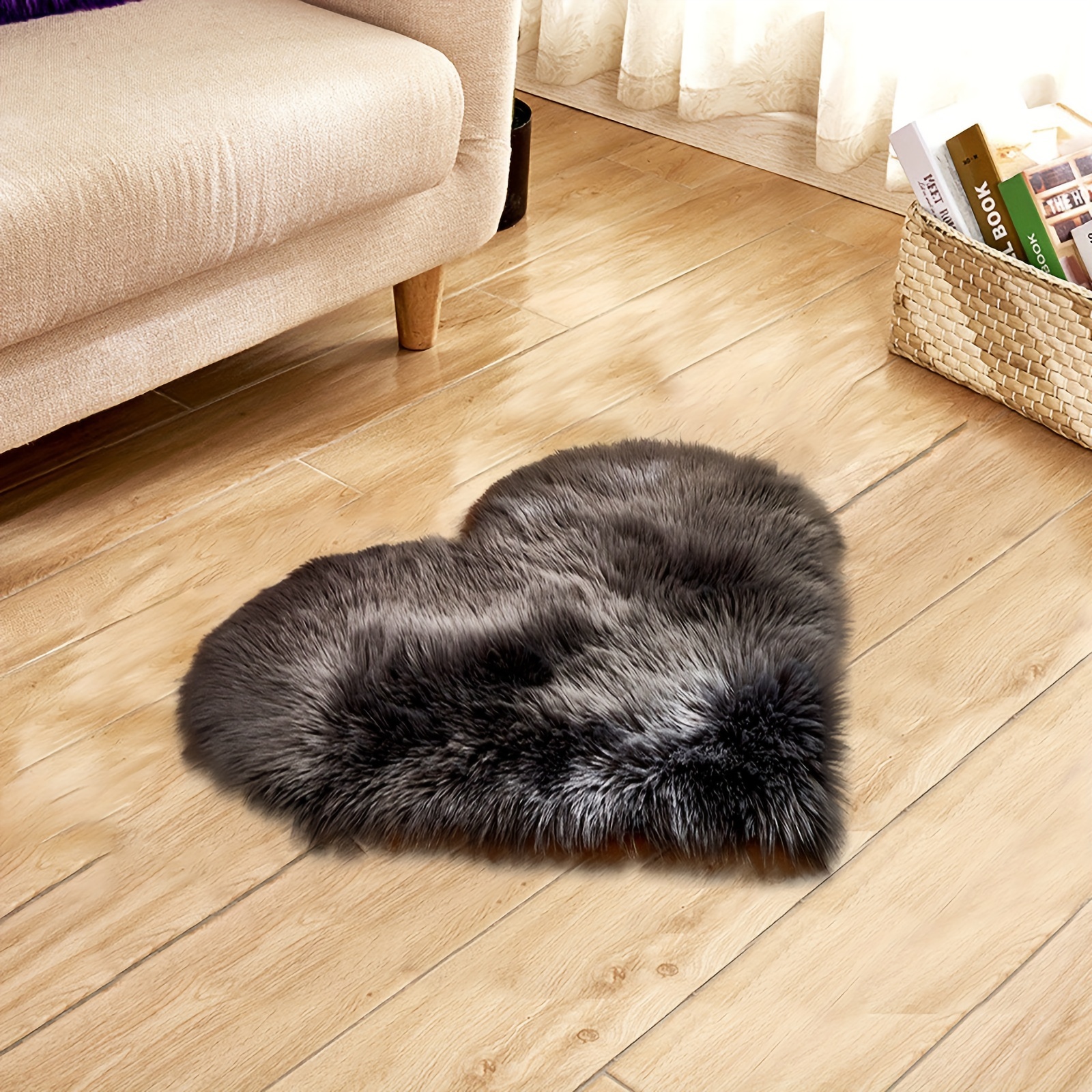 Fluffy Area Rugs Shaped Sheepskin Fur Area - Temu United Kingdom
