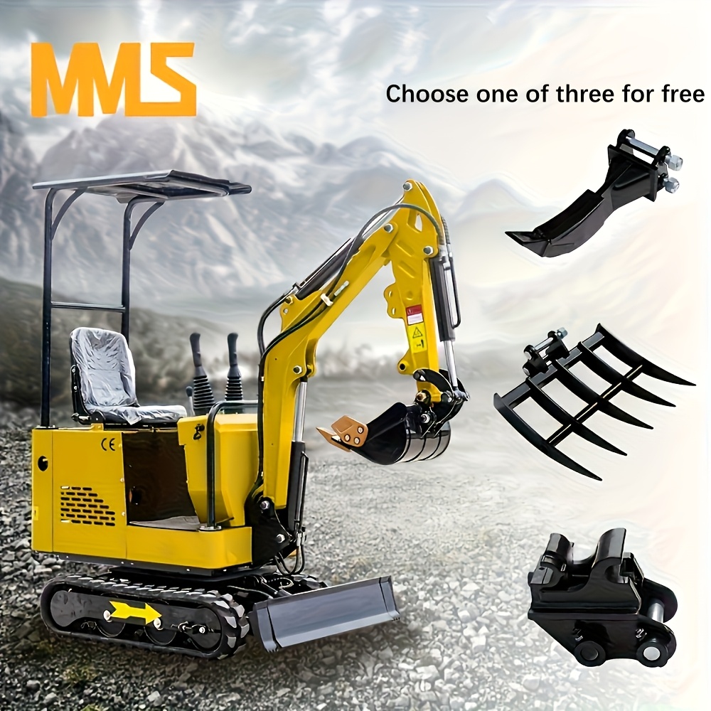 mini excavator sold on Temu United States