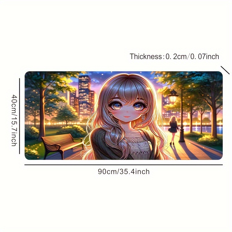 Campus Girl Big Game Mouse Pad Esports Office Keyboard Pad - Temu Australia