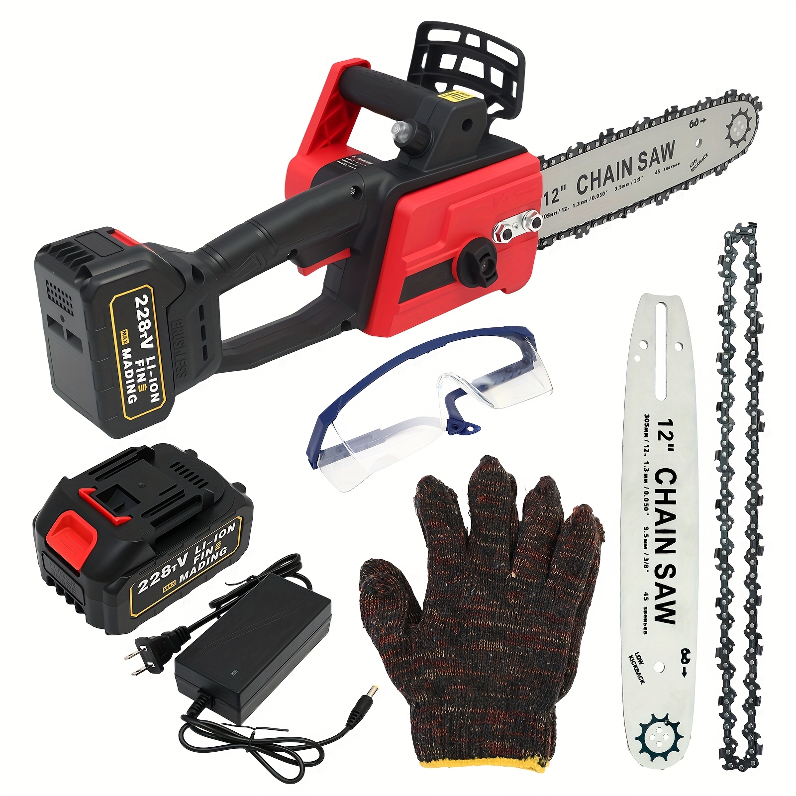 battery chain saws sold on Temu United States