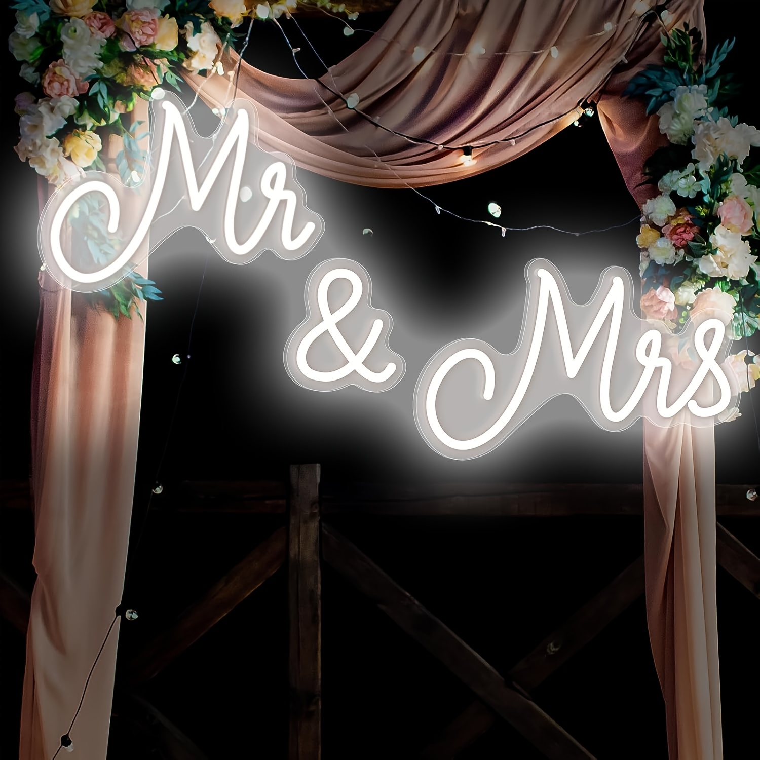 mr and mrs sign sold on Temu United States