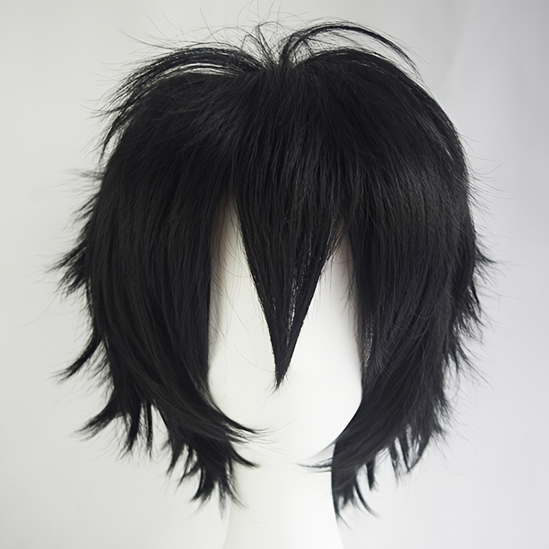 Costume Wigs Layered Short Spiky Wig Bangs Synthetic Wig - Temu