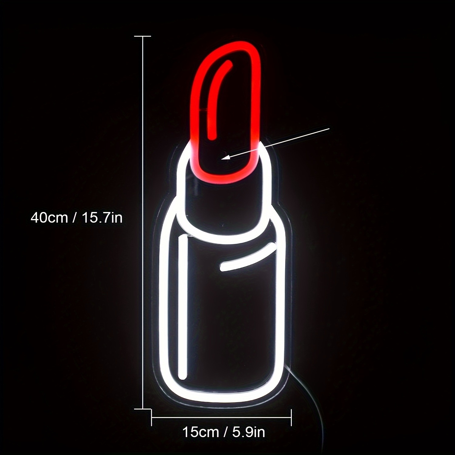 1 Stk Læbestift Neonskilt Til Vægdekoration Klubfest Neonlys - Temu Denmark