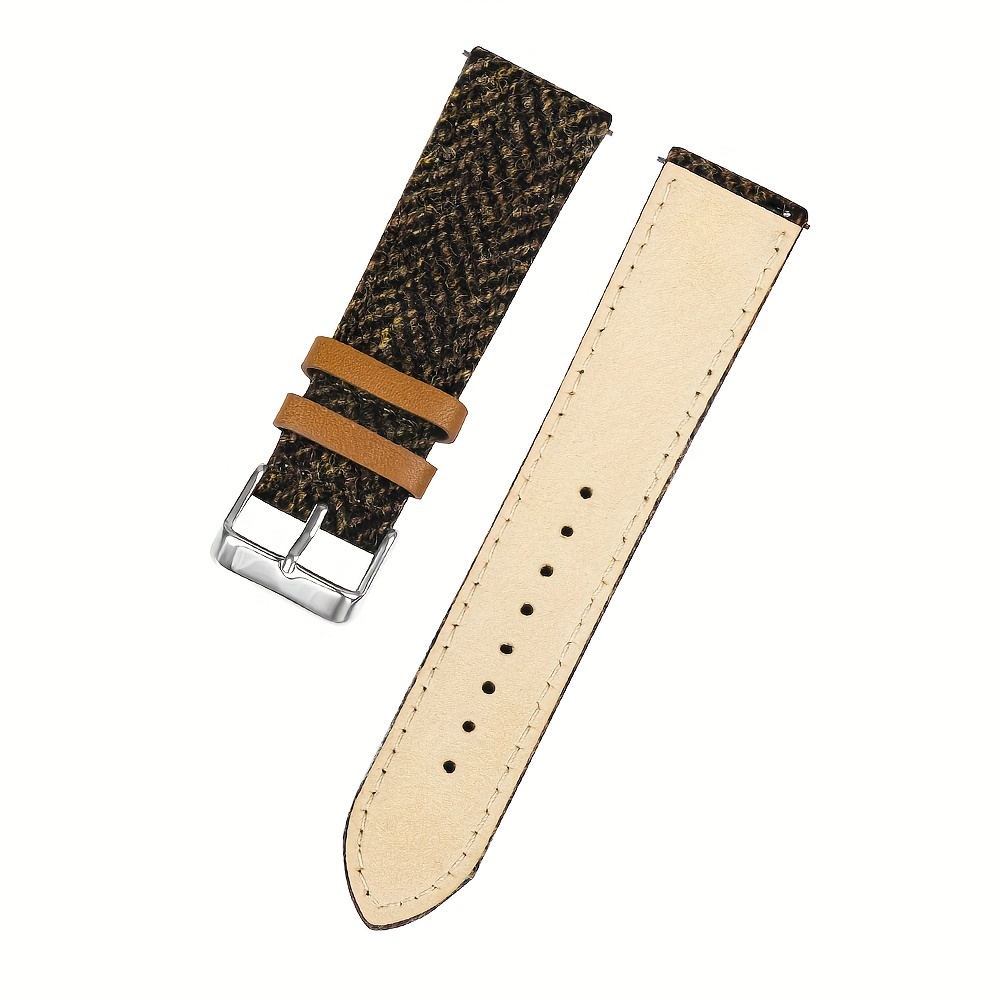 18 20 Retro Genuine Leather Cowhide Watch Strap Men Women's - Temu ...