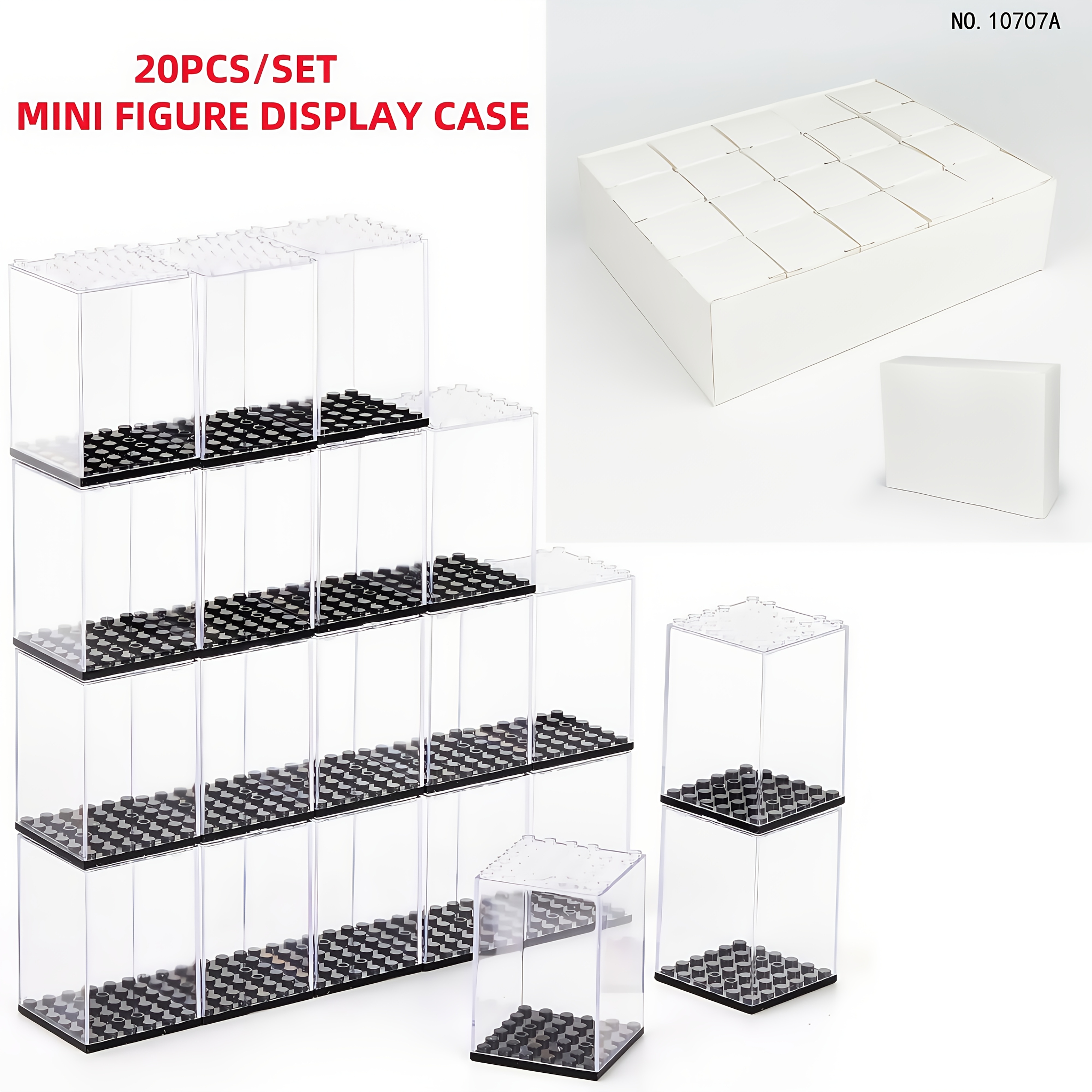 minifigure display case sold on Temu United States