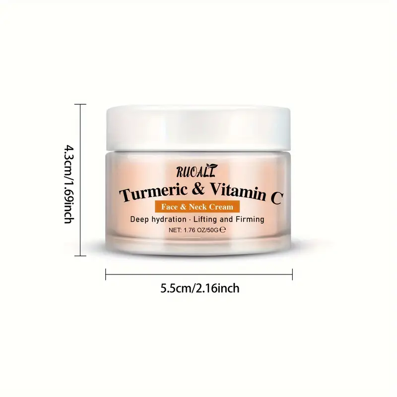 Womens Turmeric Vitamin C Face Neck Cream Hyaluronic Acid Temu