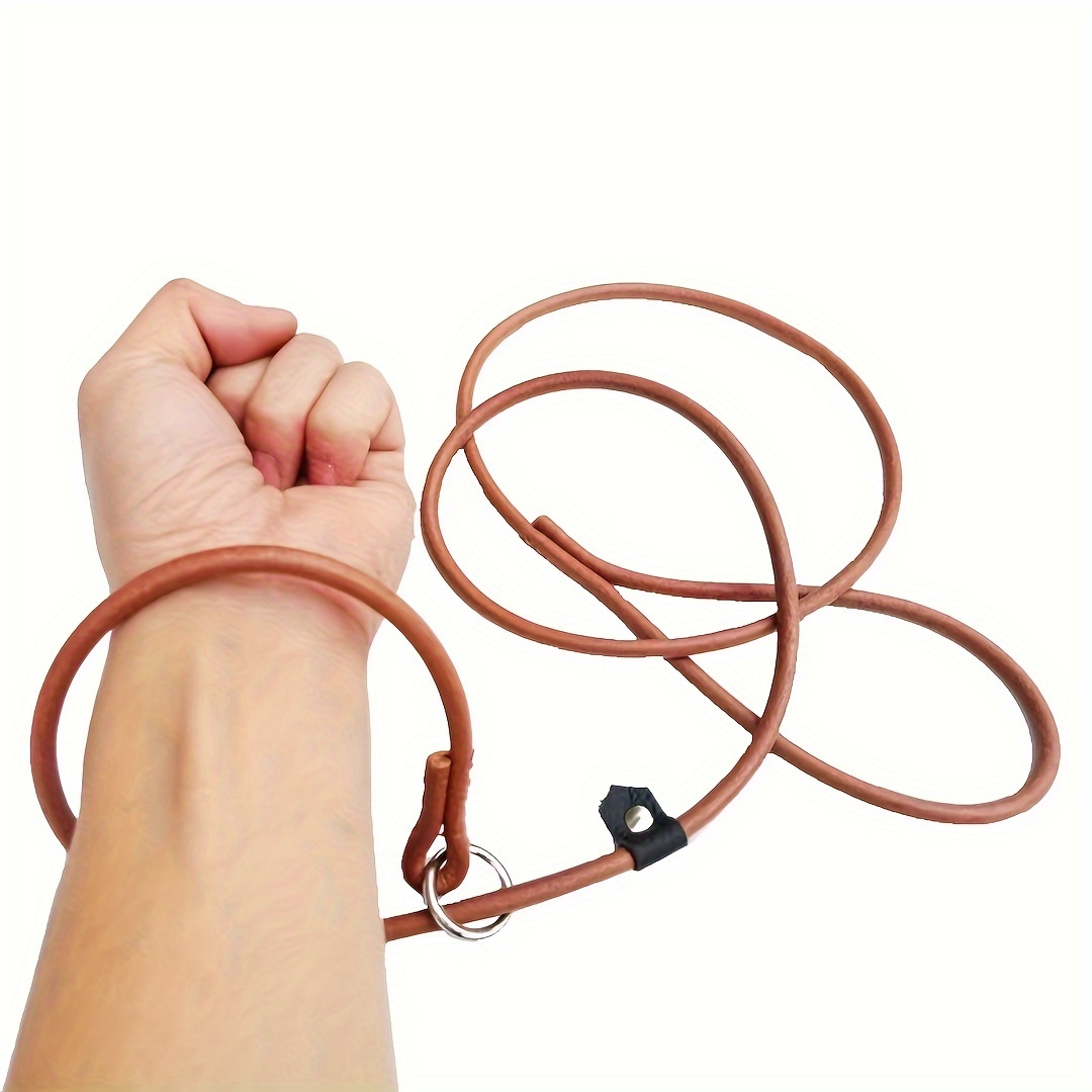 Premium Leather Dog Leash P-chain For Small Breeds - Durable P-leash ...