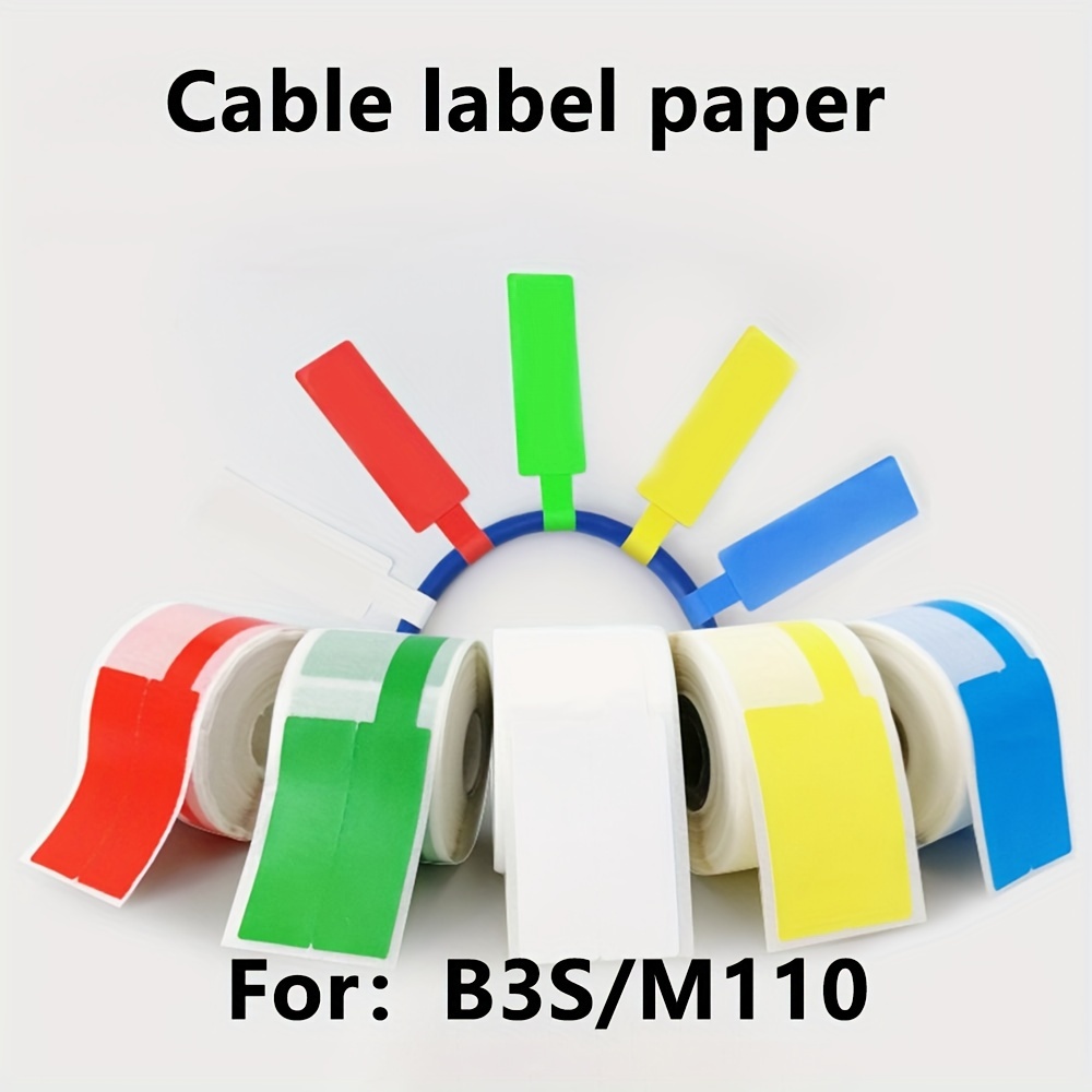 Etiqueta De Papel Para Impresora De Etiquetas M110/m221/m120/m200/b11/b3s, Cable De Red De Fibra ...