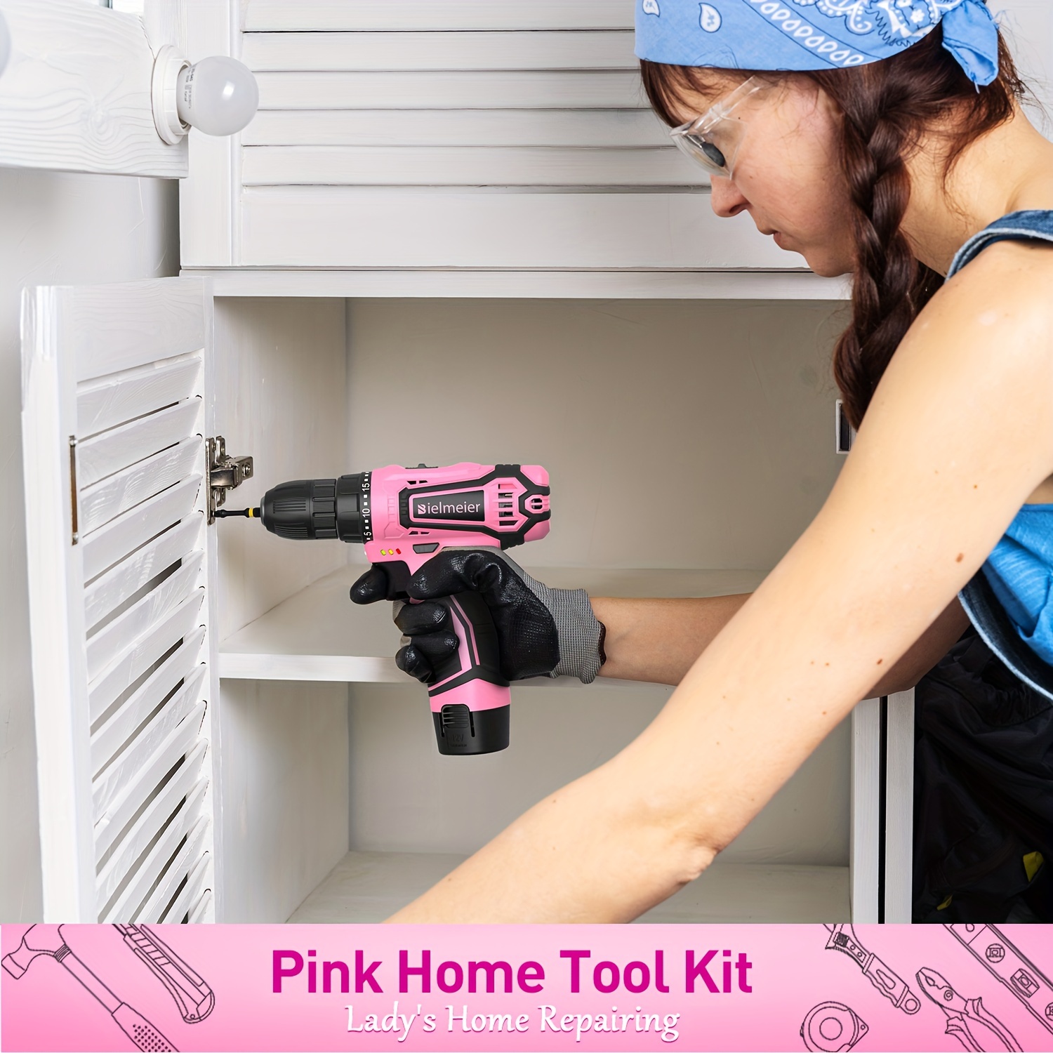 12 cordless drill set essential women s Temu