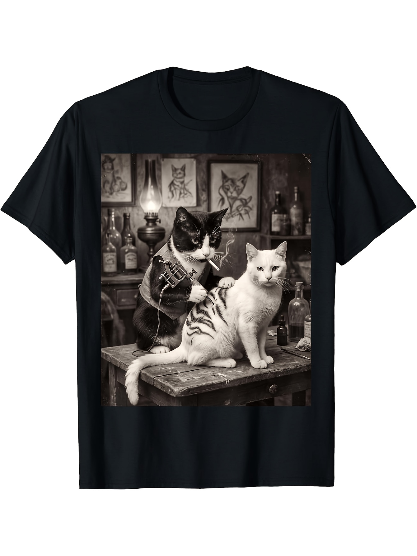 cat t shirts sold on Temu United States