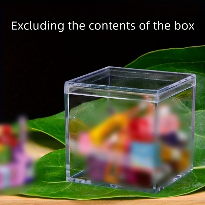 Clear Plastic Storage Boxes Lids Square Multi purpose - Temu